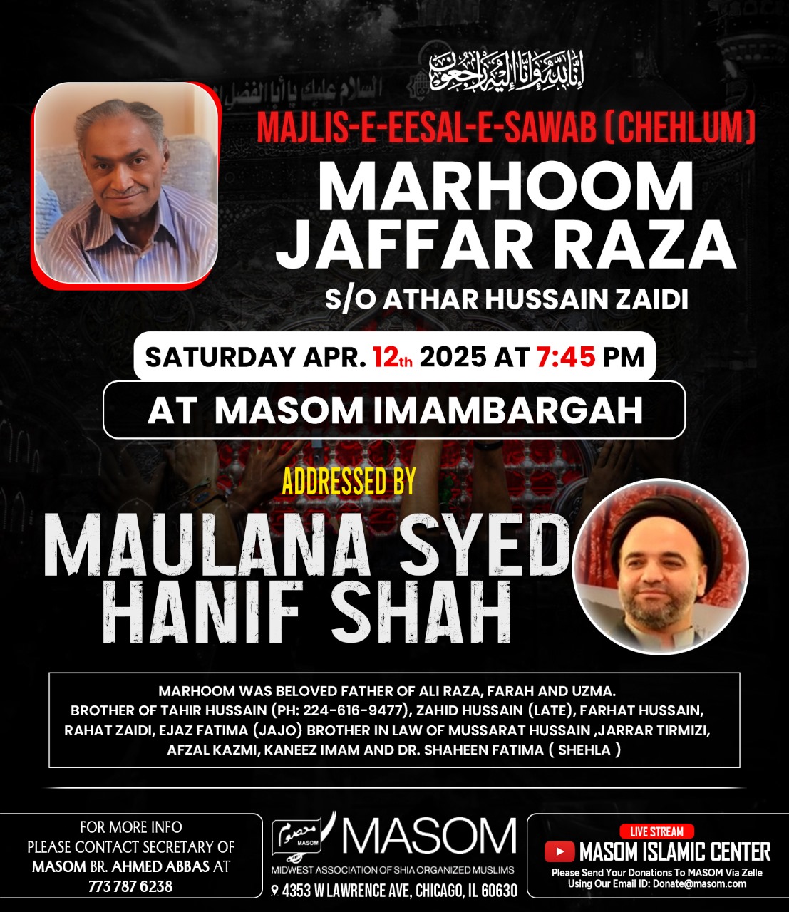 Events – MASOM – Midwest Association of Shia Organized Muslims ...